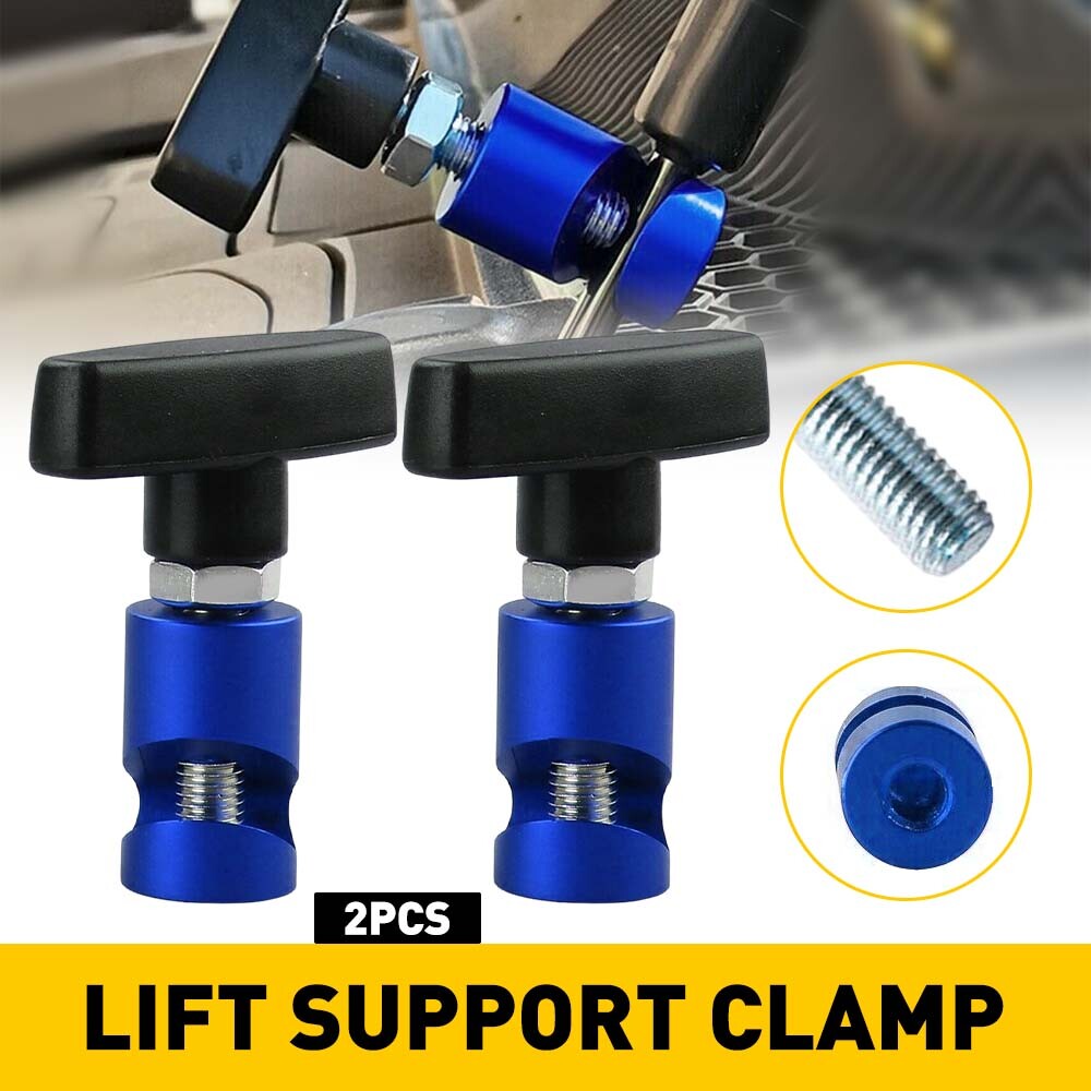 2X Car Engine Hood Lift Rod Support Clamp Shock Prop Strut Stopper ...