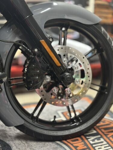 Harley 21" Gloss Black Slicer II Front Wheel Tire Rotor 08-24 Ultra ...