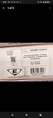Edwards EST WG4RF-SVMHC Outdoor Speaker Strobe | eBay