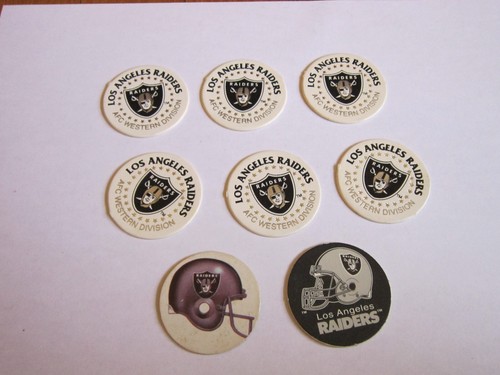 LA Raiders Football Collectible POGS NFL Team Laserform 1994 LOT ...