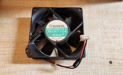 SUNON PC FAN 12V 1.4W 80MM X 25MM 3 1/8" x 1" x 6", 4 Pin Model # ...