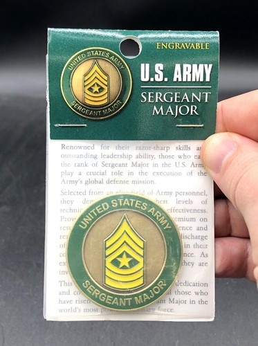 US Army Sergeant Major Rank Challenge Coin/Token | eBay