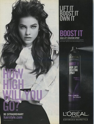 Vintage Magazine Page Ad Model Bianca Balti for Loreal Boost It | eBay