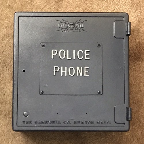 vintage Gamewell Police Call Box Telephone Station Fire Alarm Old Phone ...