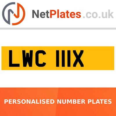 LWC 111X - Suffix-Type NetPlates.co.uk Private Number Plate - on DVLA ...