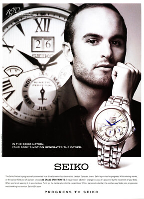 SEIKO WATCH MAGAZINE promo ad #22 2013 "NOT A WATCH" LANDON DONOVAN | eBay