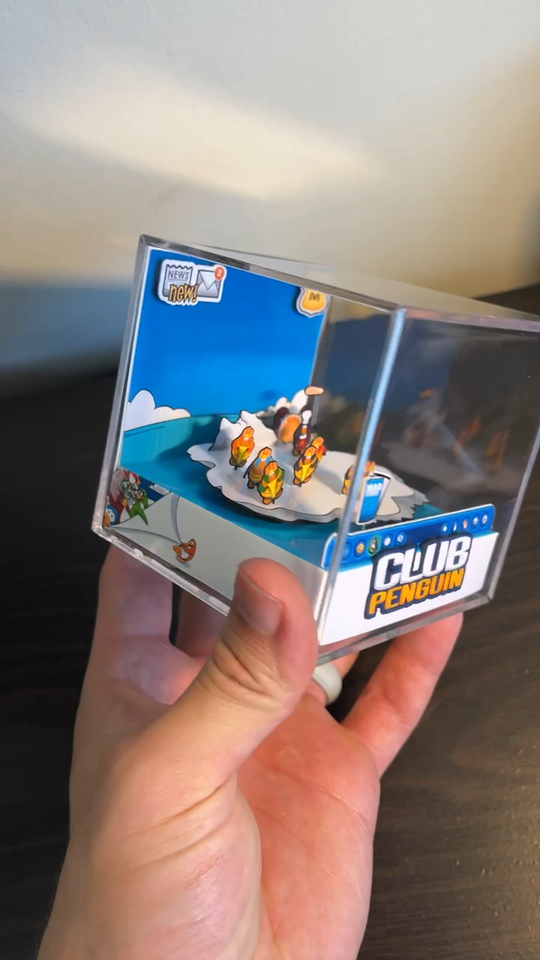 Club Penguin 3D Papercraft Diorama Cube | Handmade! PERFECT GIFT | eBay