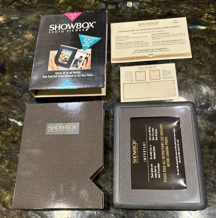 Showbox Photo Viewer 4"X6" Photos Holds Up To 40 Pictures Album Book ...