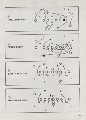 1967 St. Louis Cardinals Play Chart NFL Football Charley Winner Article ...