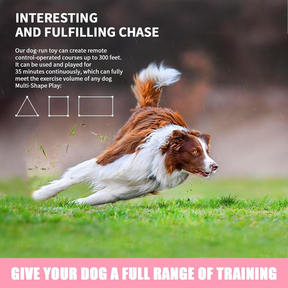 DC-1 Dog Toys for Large Dogs，Lure Coursing Machine,Dog Chase Toy ...