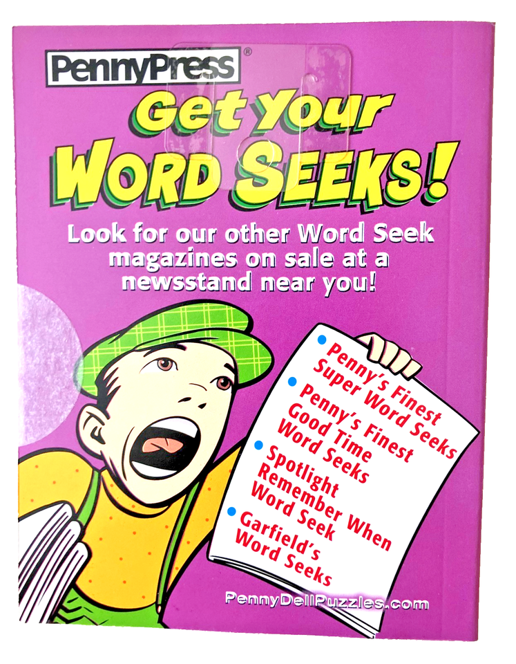 NEW Lot of 3 Penny Press Dell Original + MINI Word Seek Search Find ...
