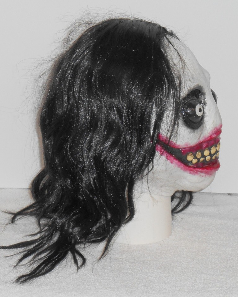 JEFF THE KILLER Creepypasta MASK Scary Halloween Costume Evil Ghost ...