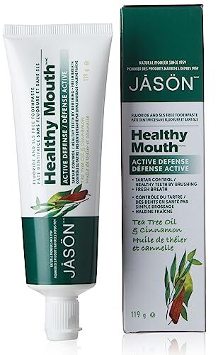 Jason Healthy Mouth Tartar Control Fluoride-Free Paste, Tea Tree Oil ...