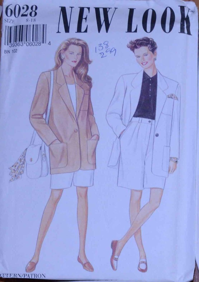 New Look Sewing Patterns Women's Multi-sized 8-18 Bust 34-44 +Handbags ...