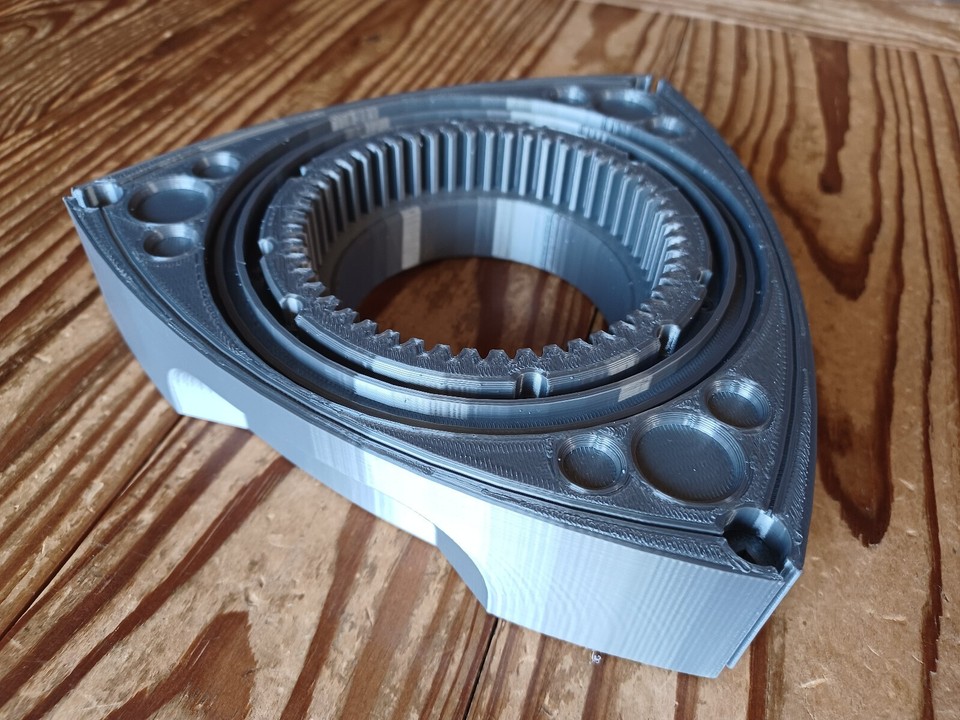 Rotary Engine Rotor, Gray, 3D Wall Art - Life Size! Wankel, Mazda 13B ...