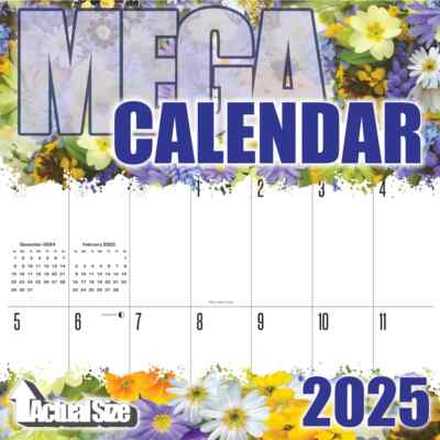 FLOWERS Large Grid Calendar 2025 Nature Lover Gift Photography | eBay