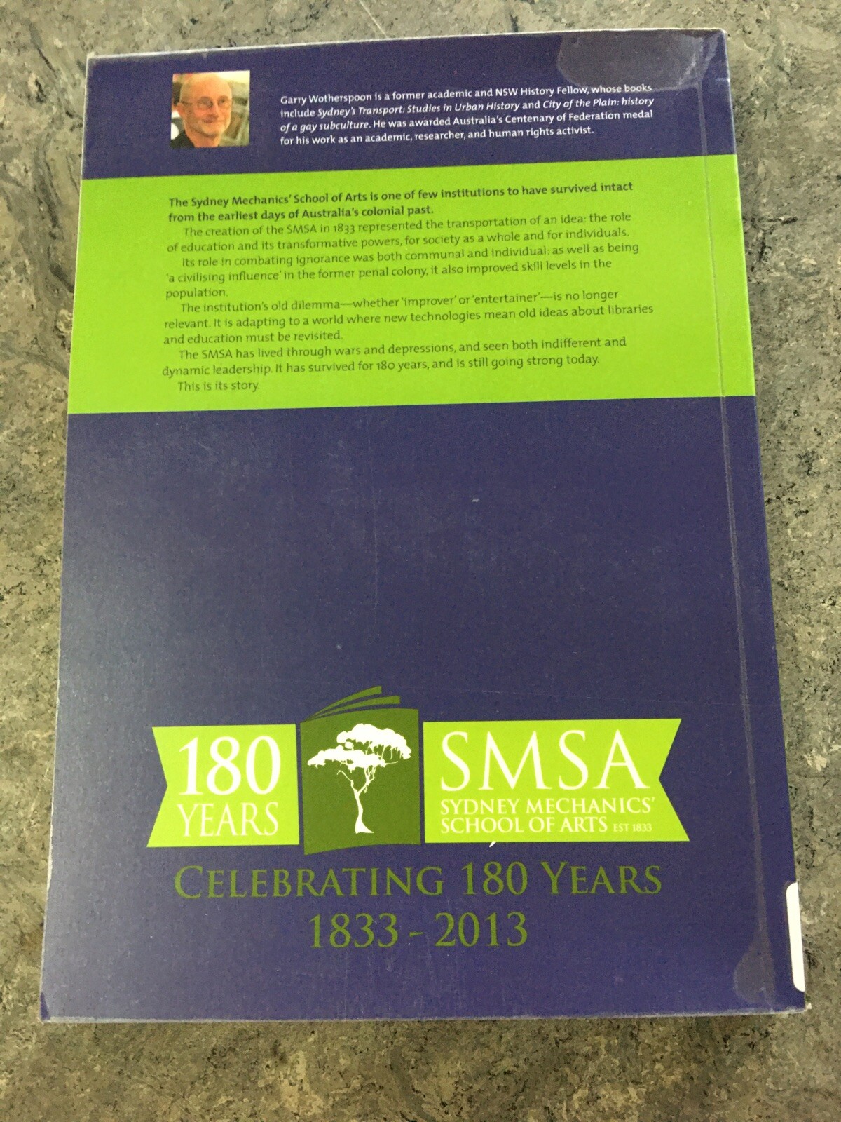 Garry Wotherspoon - The Sydney Mechanics' School of Arts - A History ...