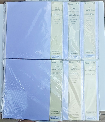 6 Pk The Paper Studio 12x12 Strap Hinge Scrapbook Album Refill Pages Top Loading | eBay