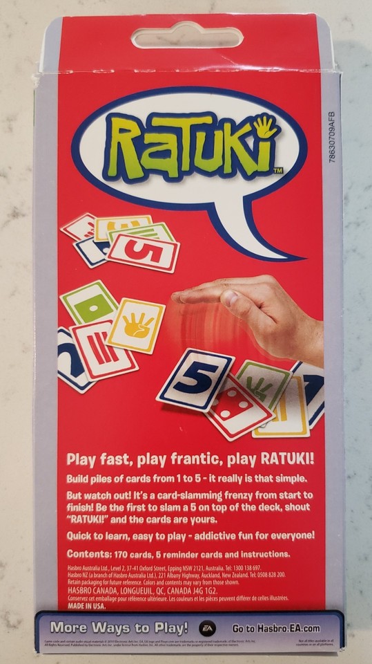 Ratuki Card Game Hasbro Card Slamming Frenzy 2010 Pre-Owned | eBay