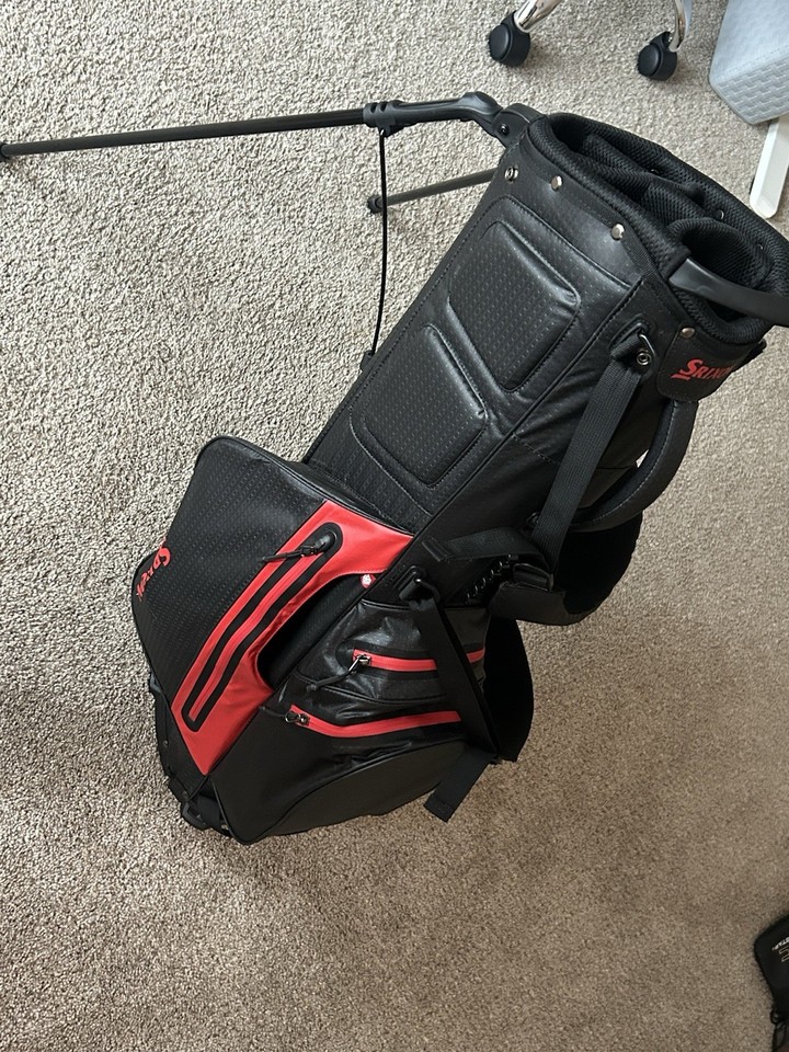 Srixon Waterproof Ultra Light Stand Bag Black/Red | eBay