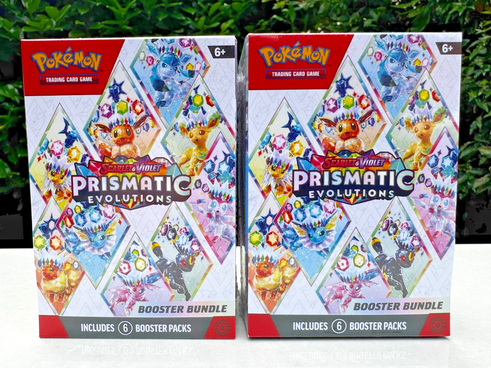 Pokemon Prismatic Evolutions Booster Bundles x 2 boxes - 12 boosters ...