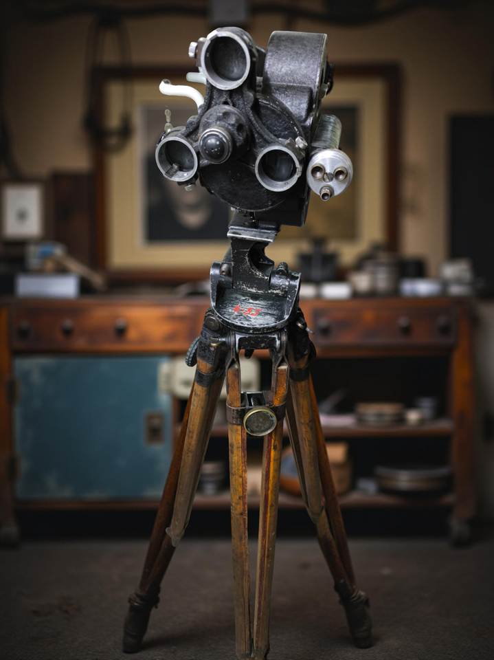 1940s WWII Soviet Wooden Tripod WW2 movie camera FKD Konvas Kinor AKC ...