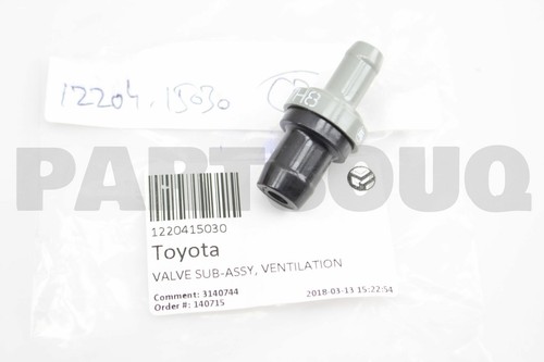 1220415030 Genuine Toyota VALVE SUB-ASSY, VENTILATION 12204-15030 | eBay