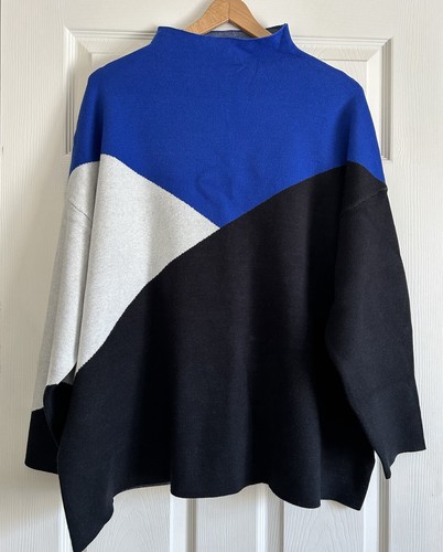 Tahari NWT Anthropologie My Perfect Shape Color block Sweater Women’s ...
