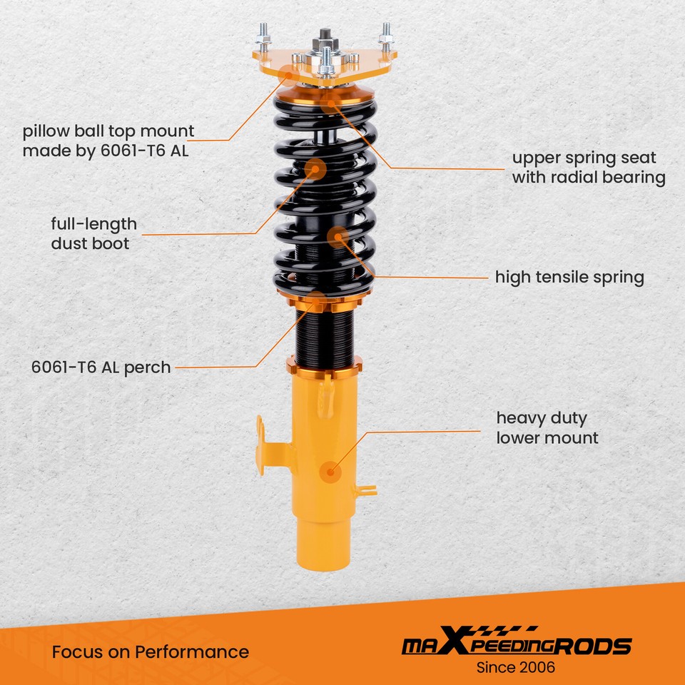 MaXpeedingrods Coilovers Suspension Kit for Mini Cooper R50 Cooper R53 ...