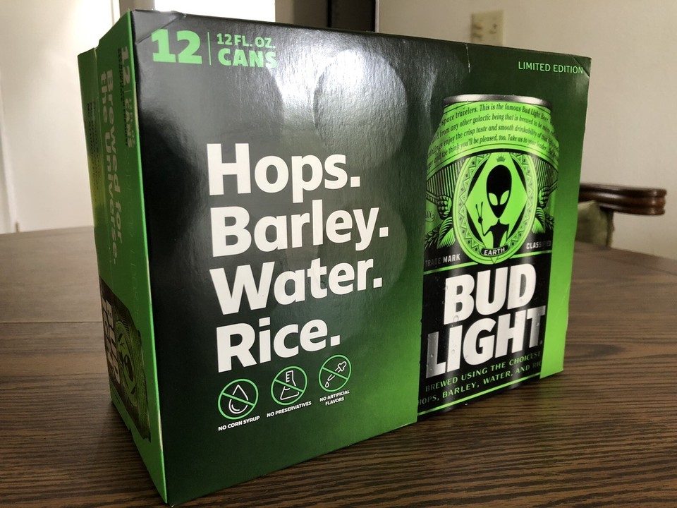 Budweiser Alien Area 51 12 Pack Beer Carton - Empty Box Limited Edition ...
