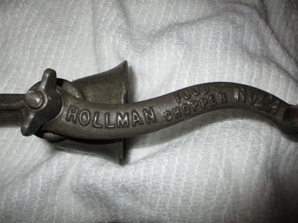Vintage Rollman Manufacturing Co. Food Chopper #21 Mt Joy, Pa . Early ...