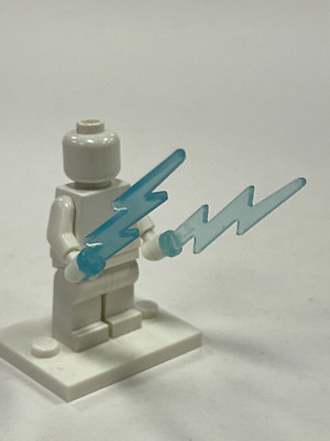 Lego Minifigure Trans-Light Blue Lightning Bolt Lot of 2 | eBay