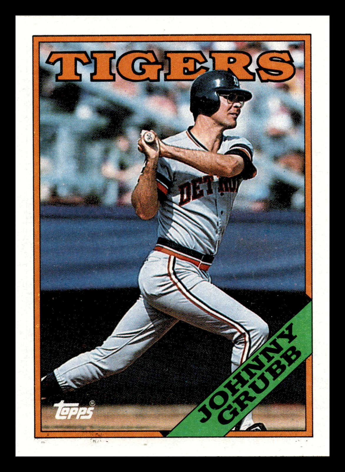1988 Topps Johnny Grubb Detroit Tigers #128 Centered Mint | eBay