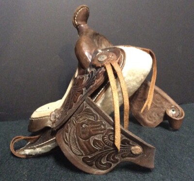 Vintage Leather Toy Saddle | eBay