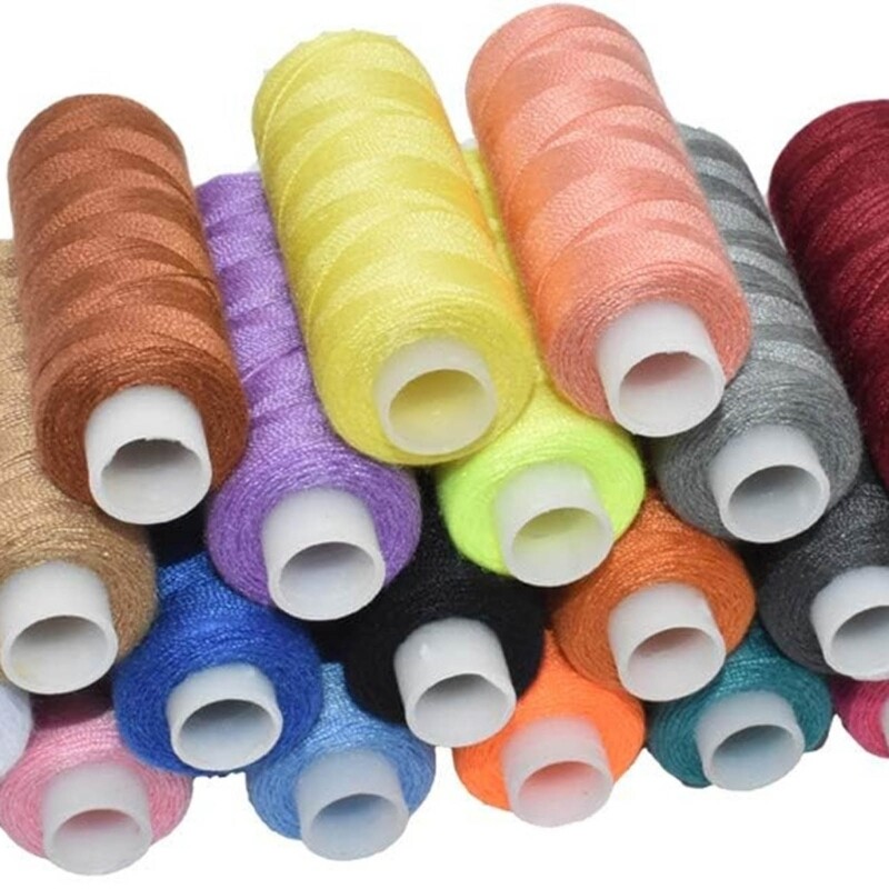 30PCS Colored Sewing Thread Polyester Sewing Thread Embroidery Thread ...