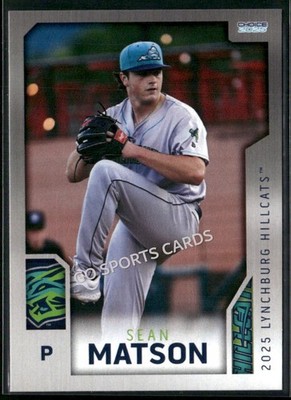 2025 Lynchburg Hillcats Sean Matson RC Rookie Guardians Minor League | eBay