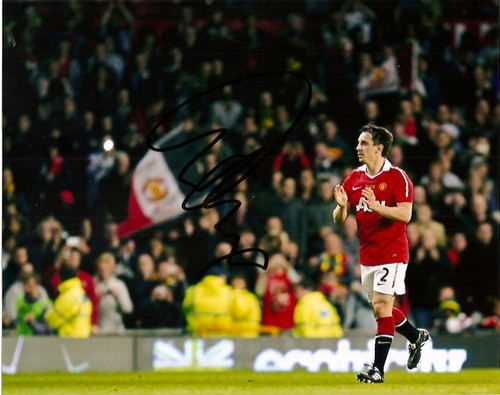 Manchester United Gary Neville Autographed Signed 8x10 Photo COA | eBay