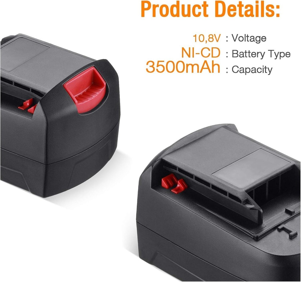 2Pack 3500mAh SB18C Battery Compatible with SKIL 18-Volt SB18A SB18B Ni ...
