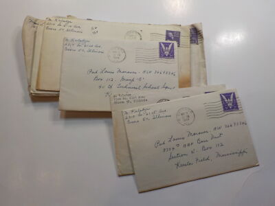 11 WW2 Letters 20th Air Force Keesler Field Mississippi Lot Vintage ...