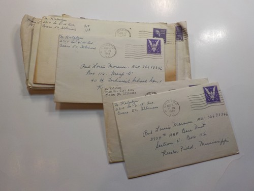 11 WW2 Letters 20th Air Force Keesler Field Mississippi Lot Vintage ...