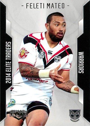 2014 NEW ZEALAND WARRIORS NRL Card FELETI MATEO Elite | eBay Australia