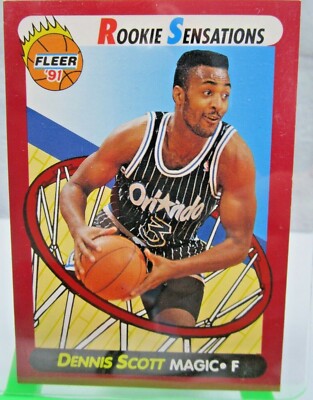 Fleer '91 Rookie Sensations Dennis Scott- Orlando Magic -Rookie Card-#2 ...