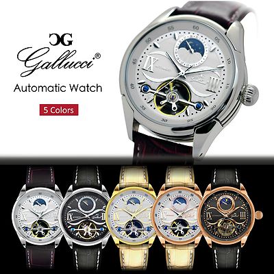 Gallucci Unisex Fashion Automatic Wrist Watch with Roman Figure Display ...
