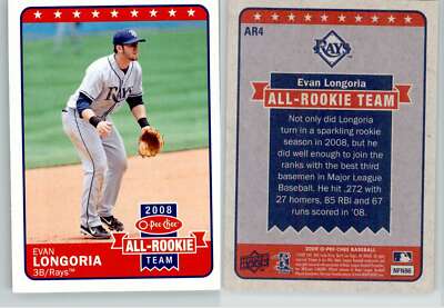 Evan Longoria 2009 O-Pee-Chee All-Rookie Team AR4 Rays Diamondbacks | eBay
