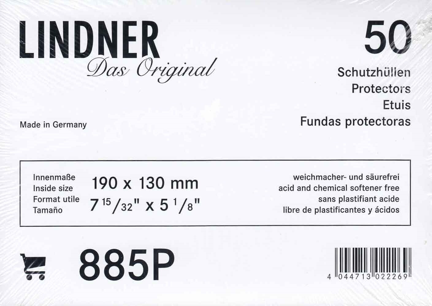 50 Lindner Protection Sleeves Larger Euro Covers FDC Currency 190x130mm ...