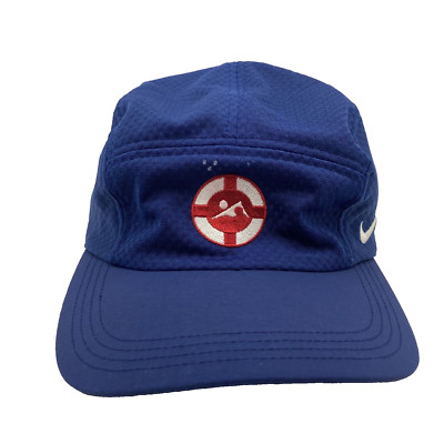 Vtg Rare 90s Nike Lifeguard Swoosh Embroidered Strapback Hat Ball Cap ...