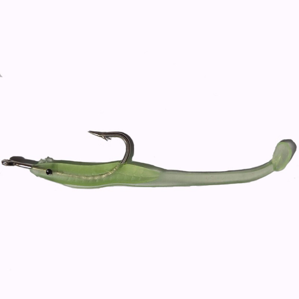 Portable Artificial Soft Bait Worm Barbed Hook Fish Eel Lure Lead Jig ...