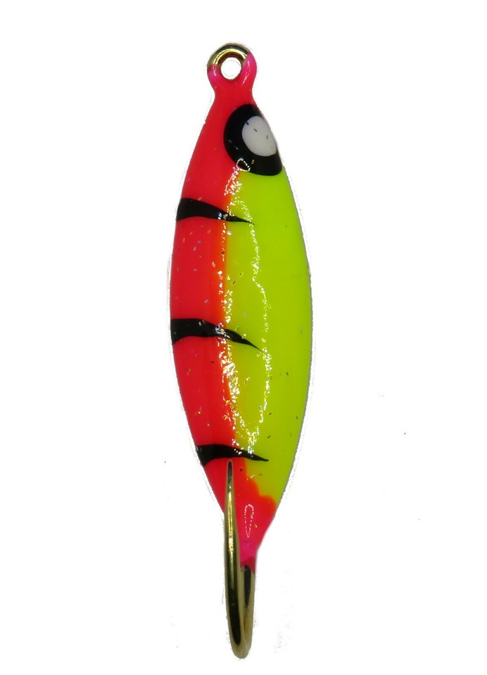 XL Willow Leaf Perch Pattern Ice Fishing Jigs | eBay