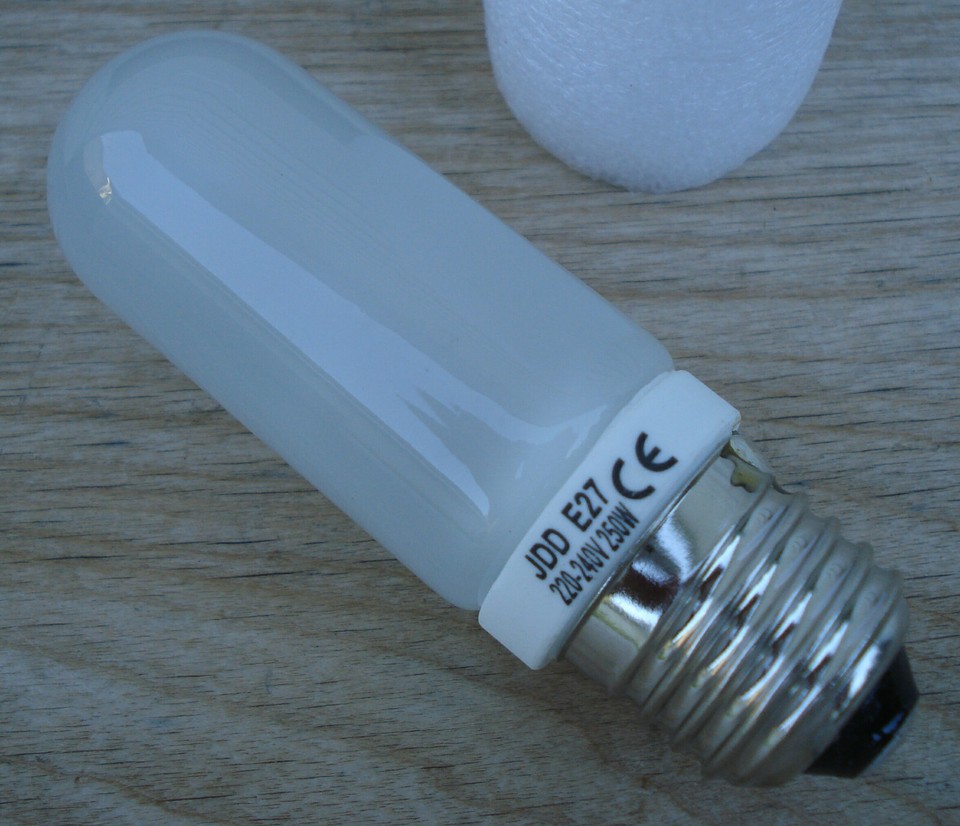 220V-240V 250W JDD E27 Flashlight Lamp Tube Bulb Photo Studio Flash ...