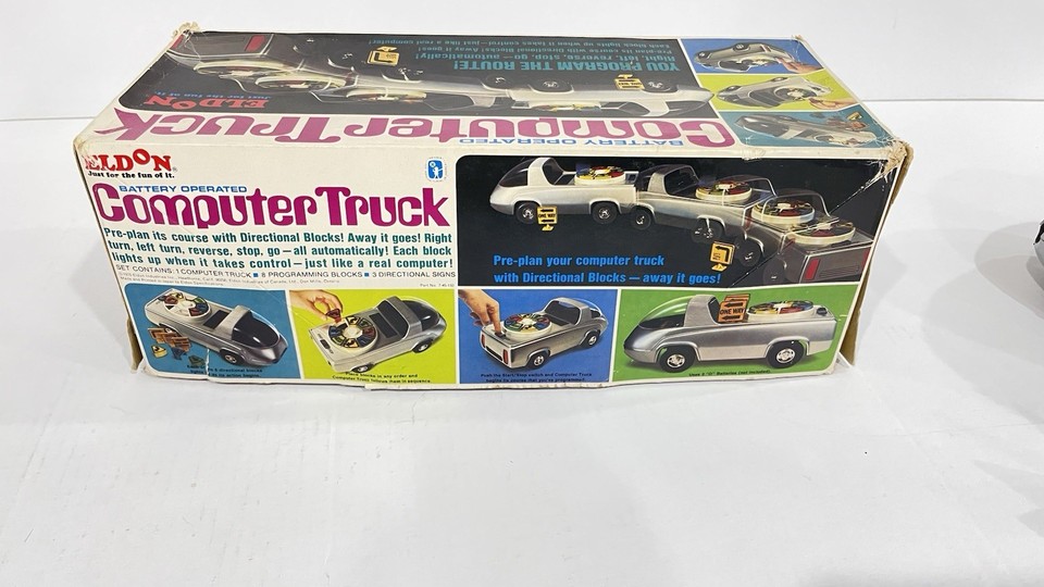 Vintage 1970 Eldon Toys Computer Truck w/ original Box WORKS, Japan | eBay